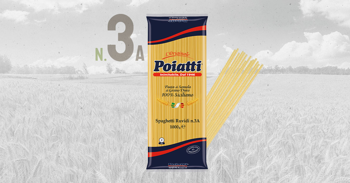 Spaghetti n.3A - Pasta Poiatti l'Originale, inimitabile dal 1946. 100% ...